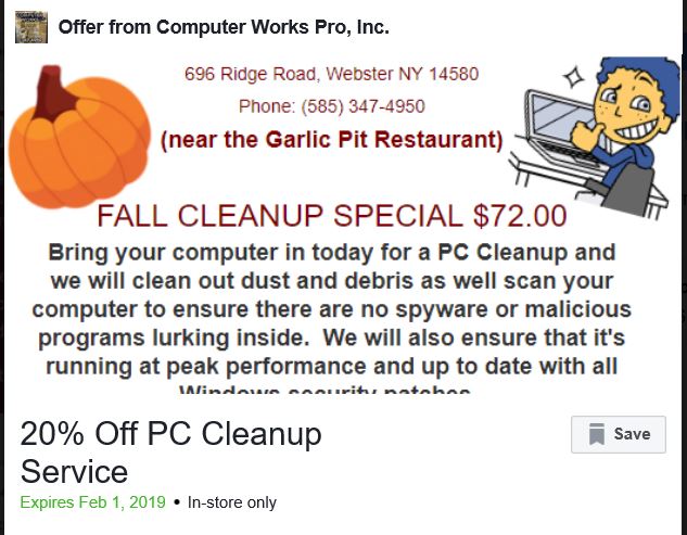 Coupons | Computer Works Pro, Inc.